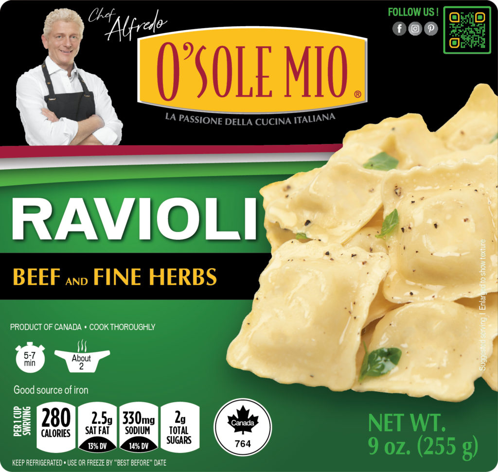 RAVIOLI Beef & Fine herbs – Italian Pasta & Sauces